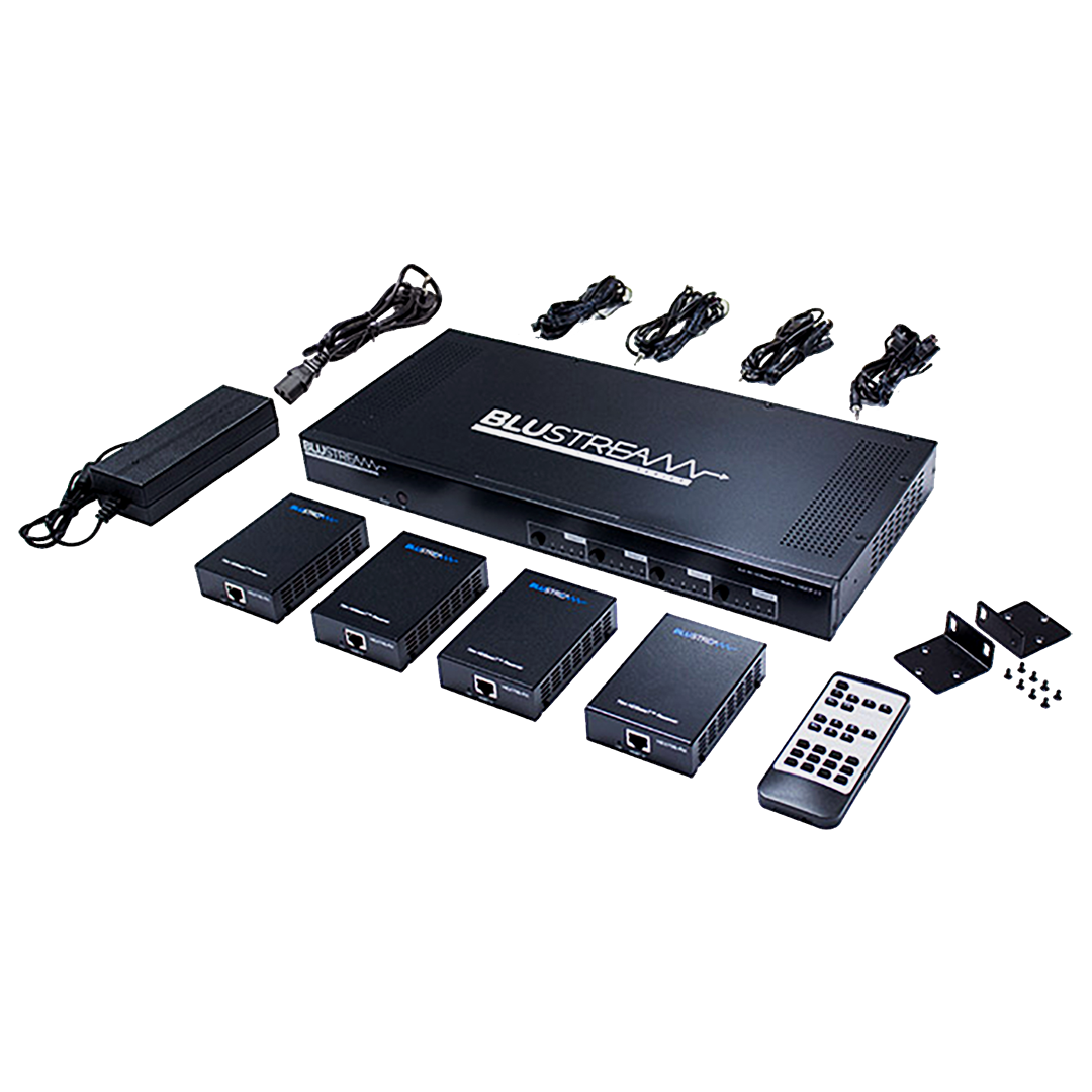 Blustream C44-KIT Contractor 4x4 HDBaseT™ Matrix Kit - West Coast Hifi