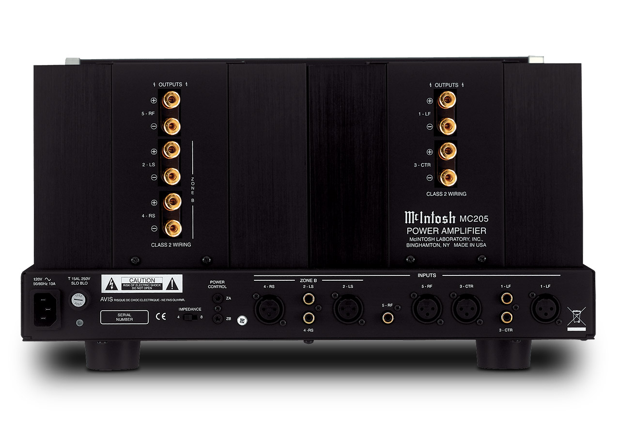 McIntosh MC205 5 x 200 Watt Power Amplifier - West Coast Hifi