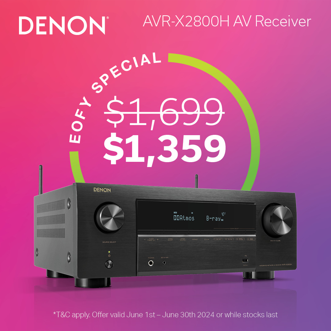 Denon AVR-X2800H 7.2 Channel 8K A/V Receiver with HEOS - West Coast Hifi