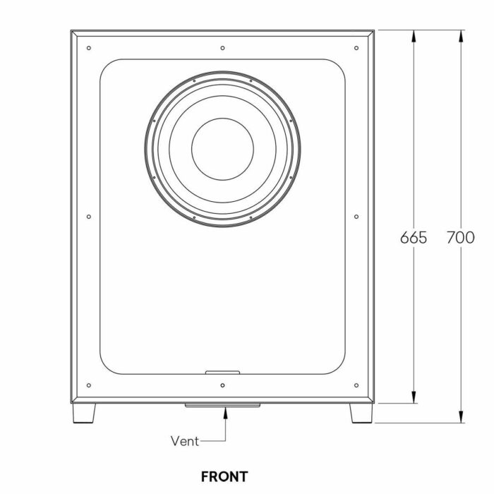 Krix Cyclonix 11 Series SX Passive In Room Subwoofer - West Coast Hifi