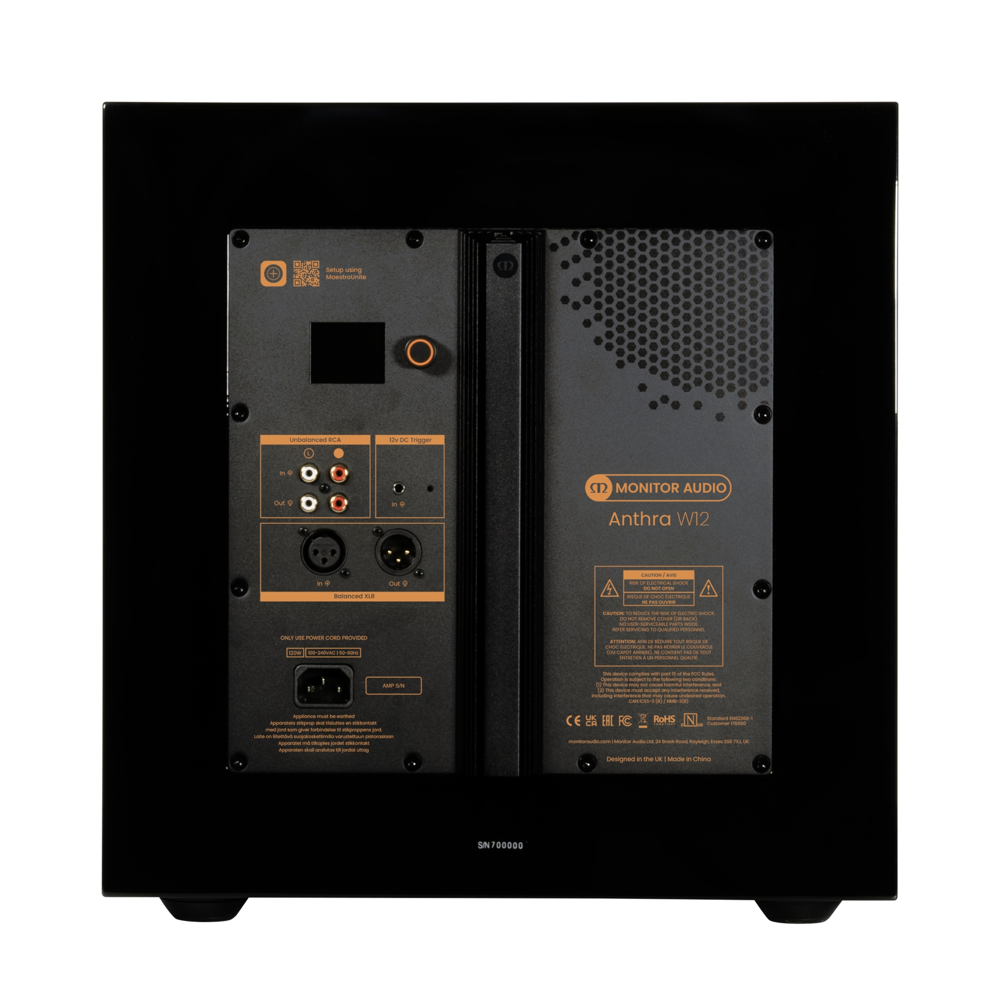 Monitor Audio Anthra W12 Subwoofer - West Coast Hifi