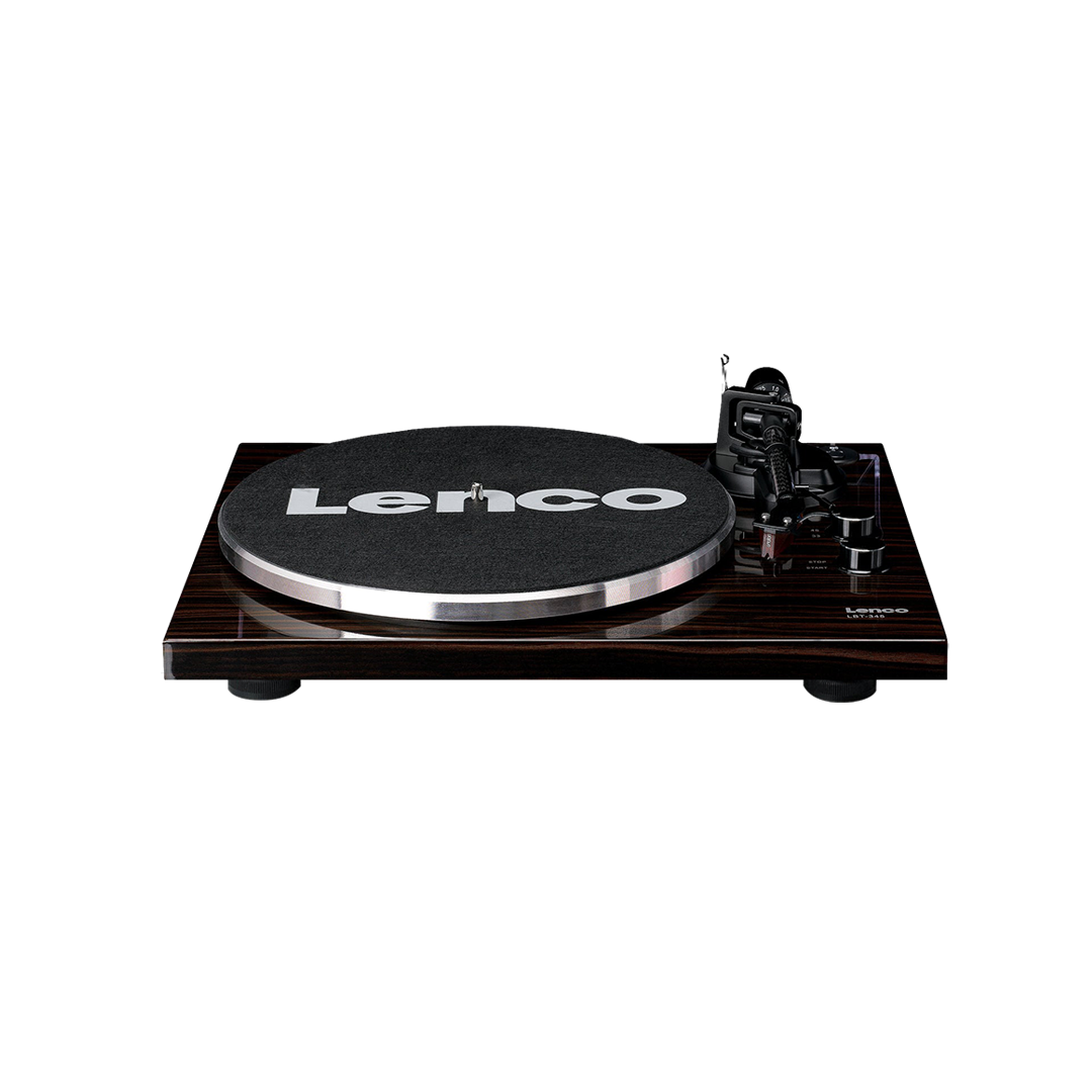 Lenco LBT-345WA Turntable with Ortofon 2M Red - Walnut - West Coast Hifi