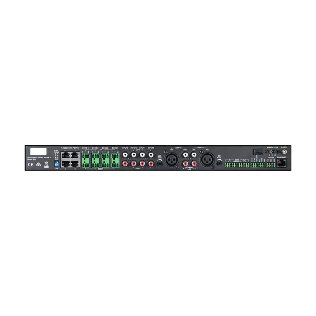 Australian Monitor ZONEMIX4 4 Zone Mixer and Paging System - West Coast ...
