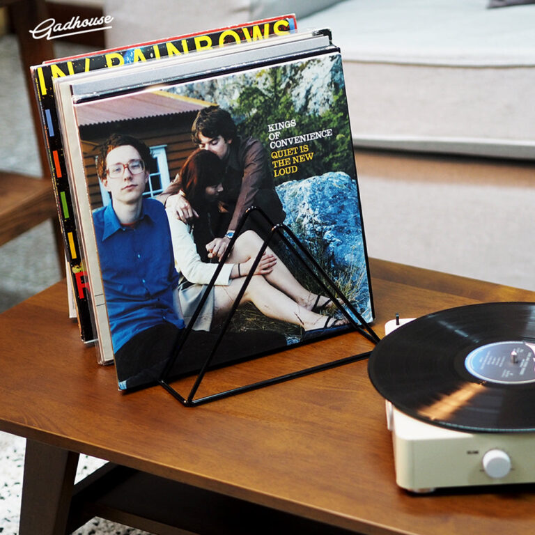 Victrola Eastwood II Turntable - Black + Gadhouse Vinyl Rack Bundle ...